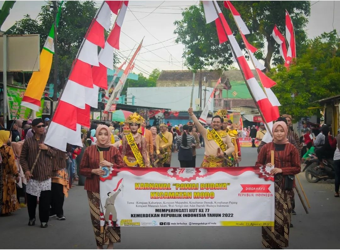 KARNAVAL "PAWAI BUDAYA" KECAMATAN MODO DALAM RANGKA HUT KE 77 KEMERDEKAAN REPUBLIK INDONESIA ...